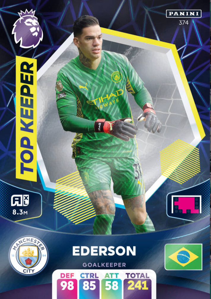 Panini Adrenalyn XL 2023/24 - 374 - Ederson - Top Keeper – Complete My ...