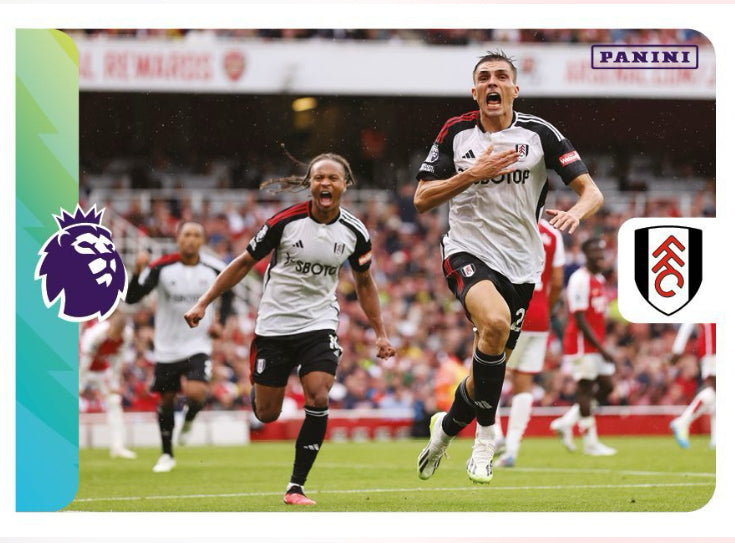 Premier League 2024 - 308 - Fulham Celebration – Complete My Sticker Album
