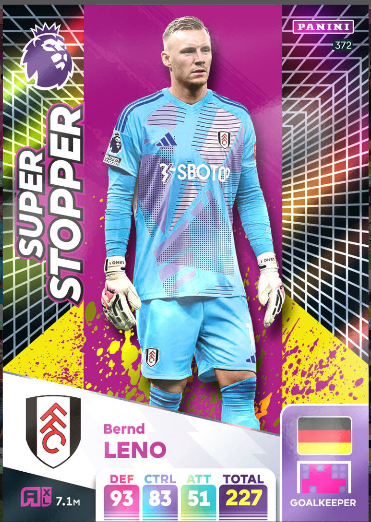 Panini Adrenalyn XL 2024/25 - 372 - Bernd Leno - Super Stopper ...