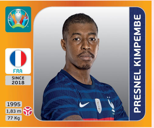 Euro 2020 - 576 - Presnel Kimpembe – Complete My Sticker Album