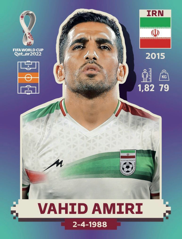 Panini World Cup 2022 Stickers - IRN 012 - Vahid Amiri – Complete My ...