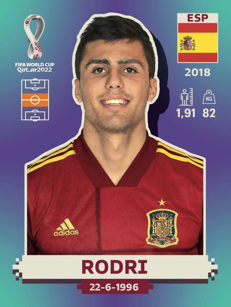 Panini World Cup 2022 Stickers - ESP 014 - Rodri – Complete My Sticker ...