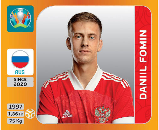 Euro 2020 - 220 - Daniil Fomin – Complete My Sticker Album