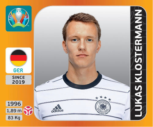 Euro 2020 - 609 - Lukas Klostermann – Complete My Sticker Album